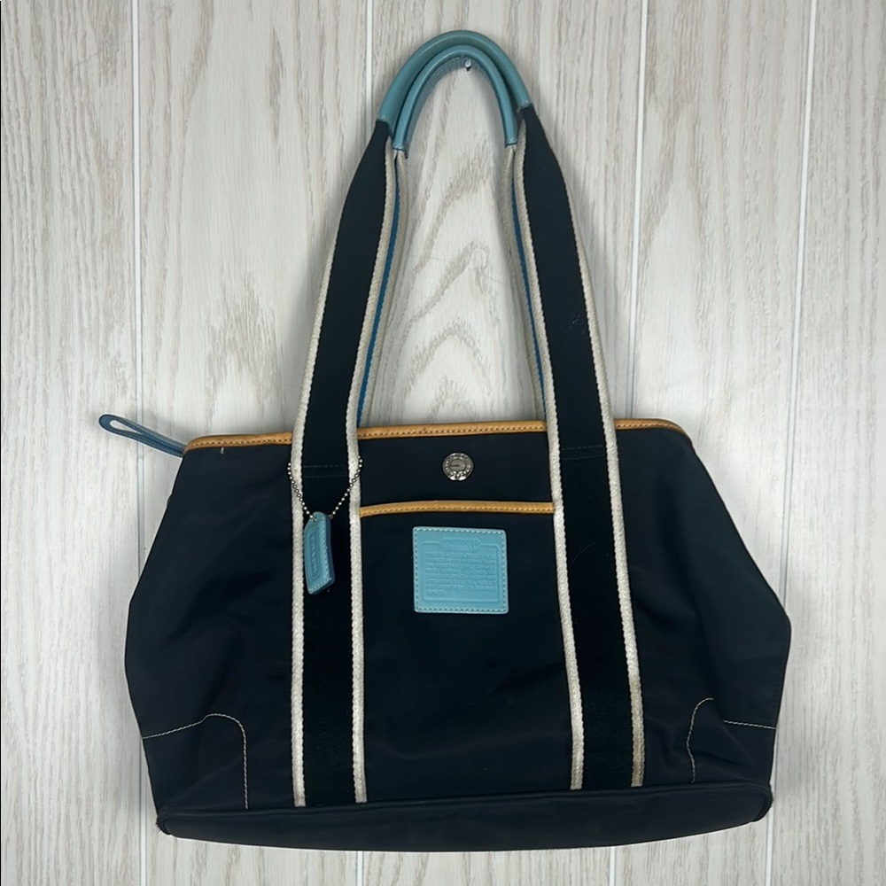 Coach Hampton Navy And Blue Weekender Purse No. M0 5u… - Gem
